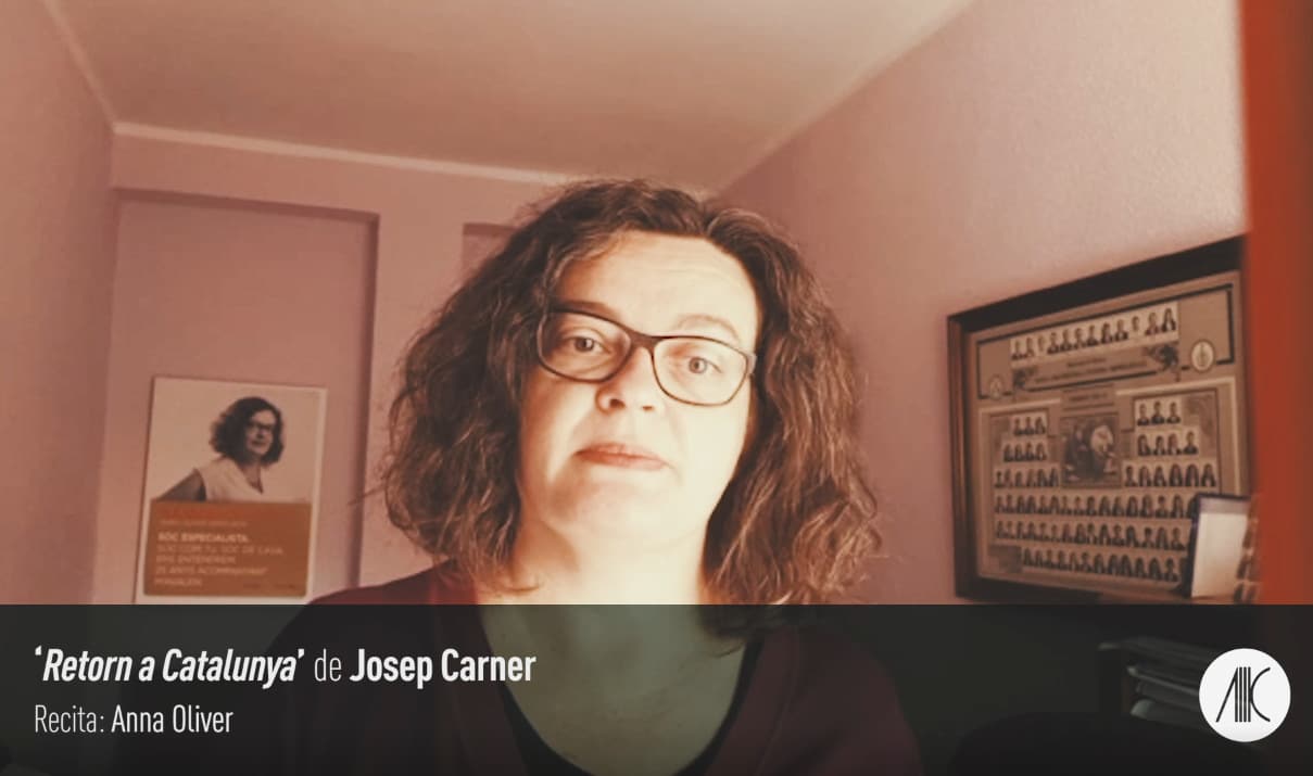 Any Carner: Anna Oliver recita ‘Retorn a Catalunya” – Acció Cultural ...