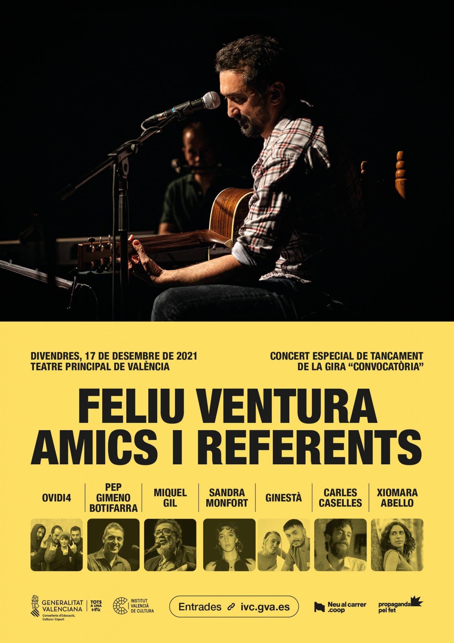 Feliu Ventura tanca la gira ‘Convocatòria’ posant un sofà ple d’amics ...